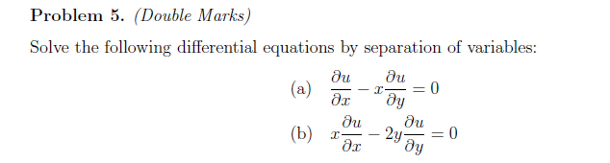 Solved Solve the following differential equations by | Chegg.com