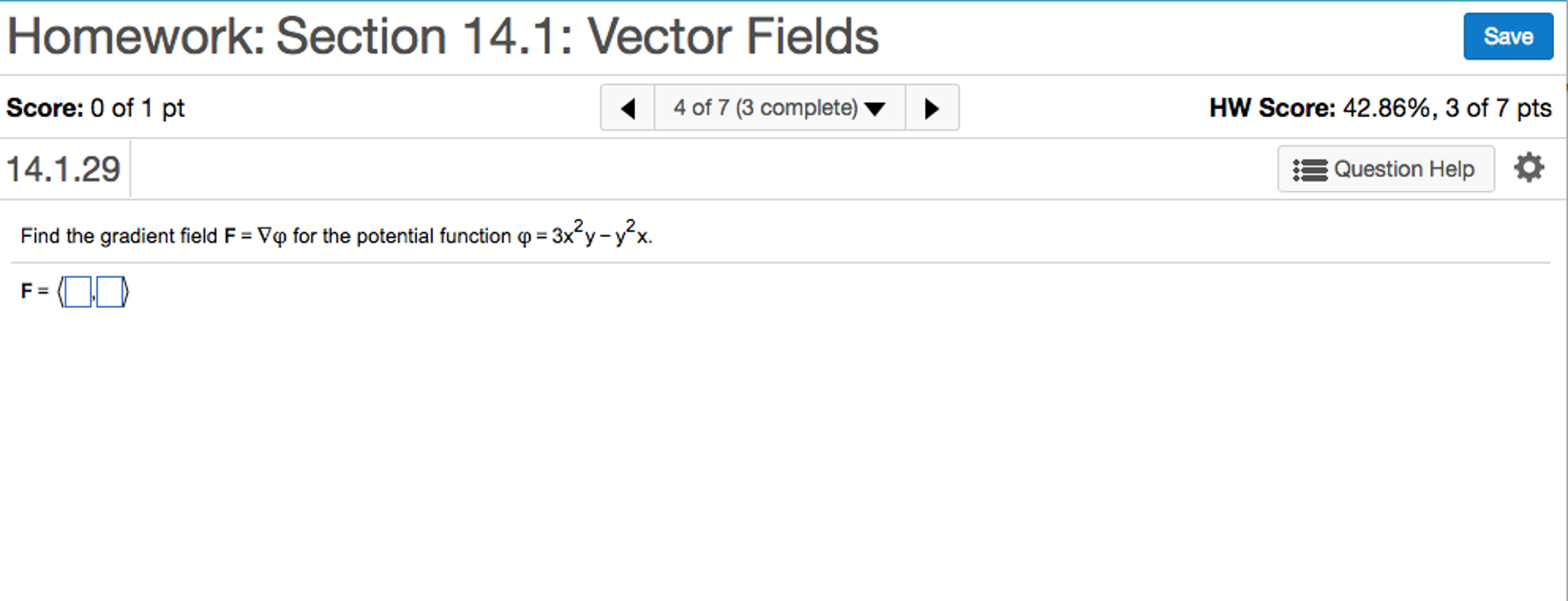 Solved Find the gradient field F = nabla_phi for the | Chegg.com