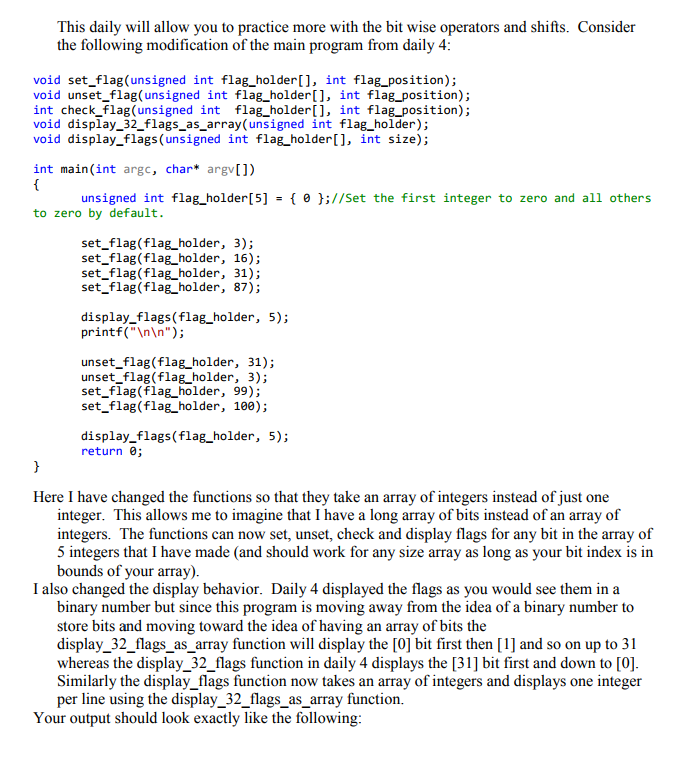 Solved This daily will allow you to practice more with the | Chegg.com