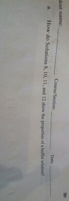 Solved Table 16A-1 Composition of Solutions Solution | Chegg.com