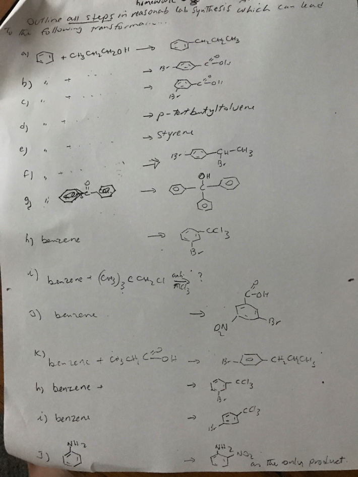 Solved Outline all steps in lab synthesis which can lead to | Chegg.com