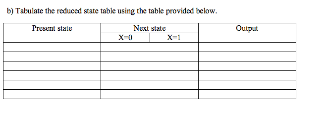 Solved 1 2 Reduce The Number Of States In The Following 