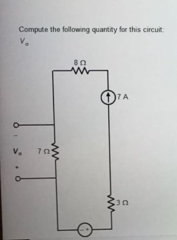 Solved Compute the following quantity for this circuit: 82 | Chegg.com