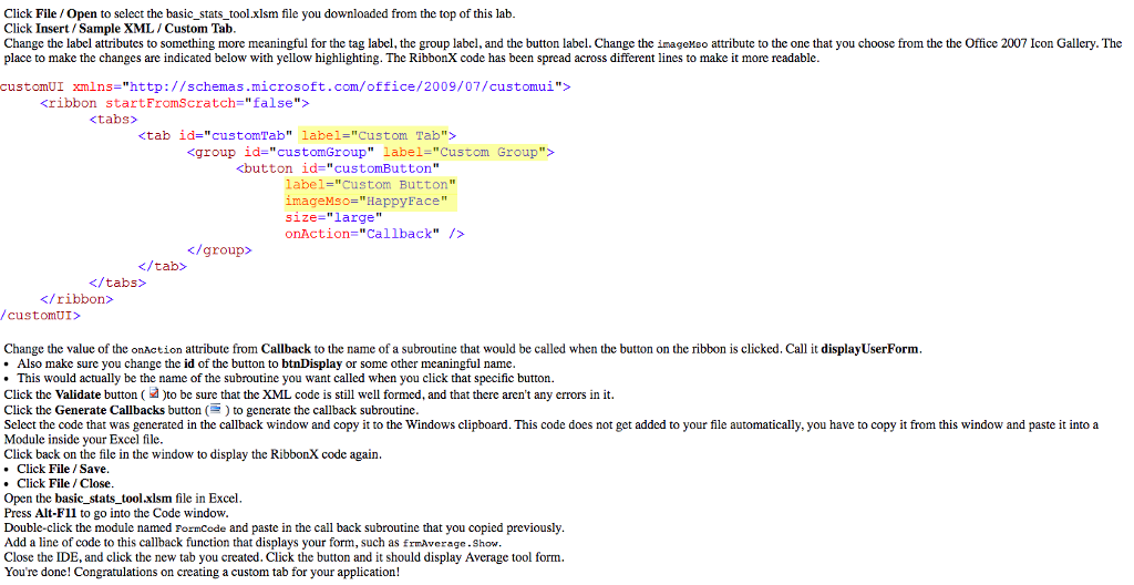 (Get Answer) - Value For The RibbonX Code) Use The Office 2007 Icon Gallery Which...| Transtutors