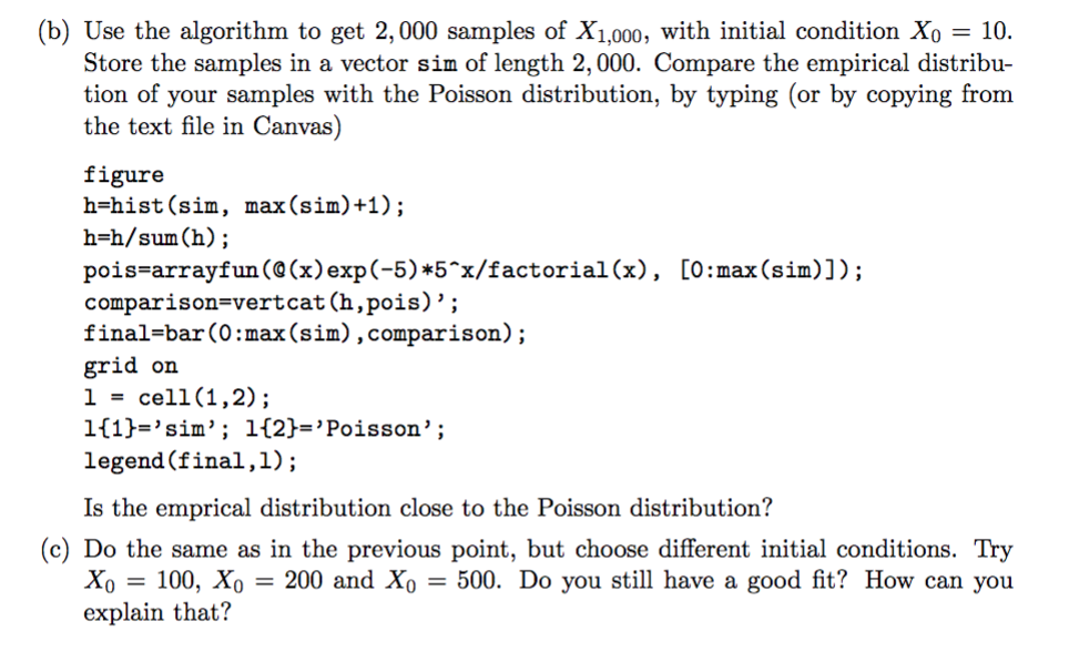 5. You will implement the Metropolis-Hastings | Chegg.com