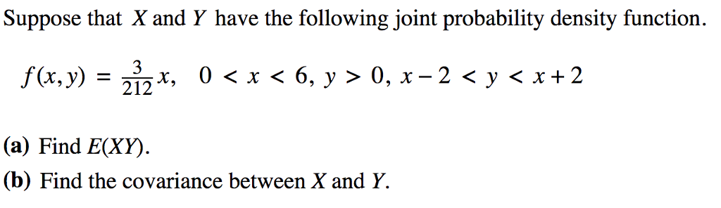 Solved Suppose that X and Y have the following joint | Chegg.com