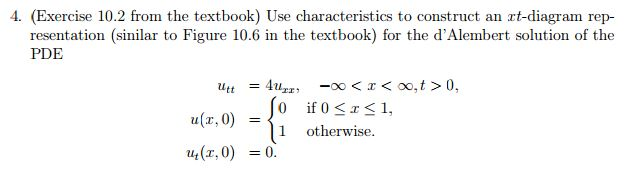 Solved 4. (Exercise 10.2 from the textbook) Use | Chegg.com