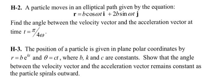 Solved A particle moves in an elliptical path given by the | Chegg.com