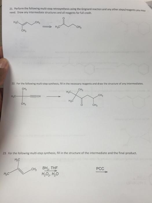 Solved Perform the following multi-step retrosynthesis using | Chegg.com