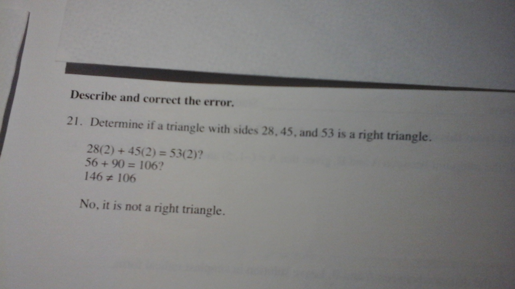 Solved Describe and correct the error. Determine if a | Chegg.com