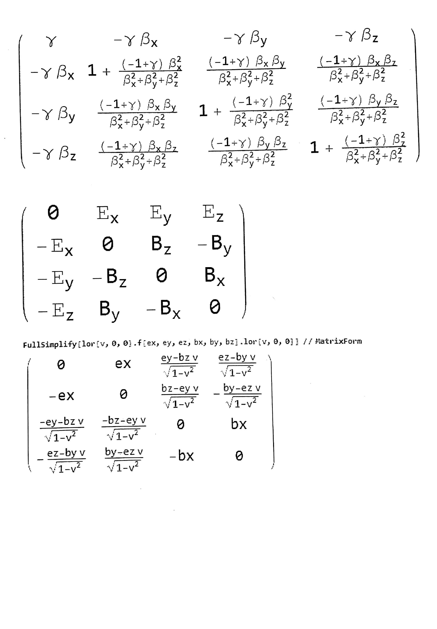 Solved Using the definition of the Lorentz transformation | Chegg.com