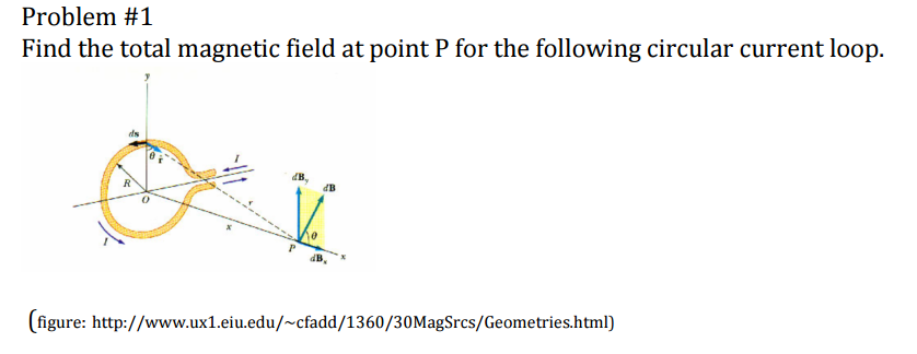 Solved find the total magnetic field at point P for the | Chegg.com