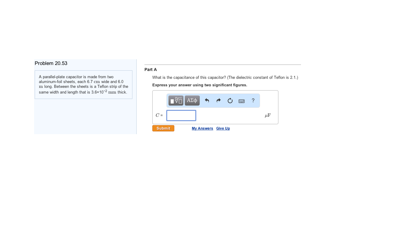 Solved A parallel-plate capacitor is made from two | Chegg.com
