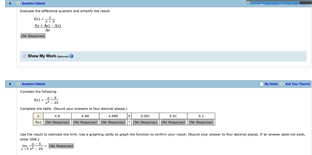 Solved 8. + Question Details Evaluate the difference | Chegg.com