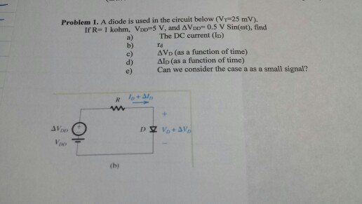 Solved Diode Problem See Picture 5388
