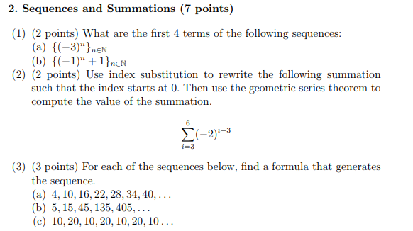 Solved 4) (3 points) Give an example of a function from N to | Chegg.com
