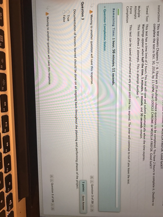 Solved Documentation of lessons learned should be done on an | Chegg.com