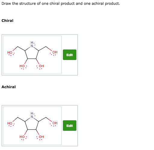 Solved Draw the structure of one chiral product and one | Chegg.com