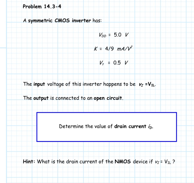 Solved A symmetric CMOS inverter has: V_DD = 5.0 V K = 4/9 | Chegg.com