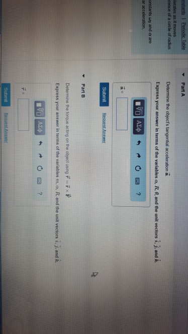 Solved Constants Periodic Table Part A A particle of mass m | Chegg.com