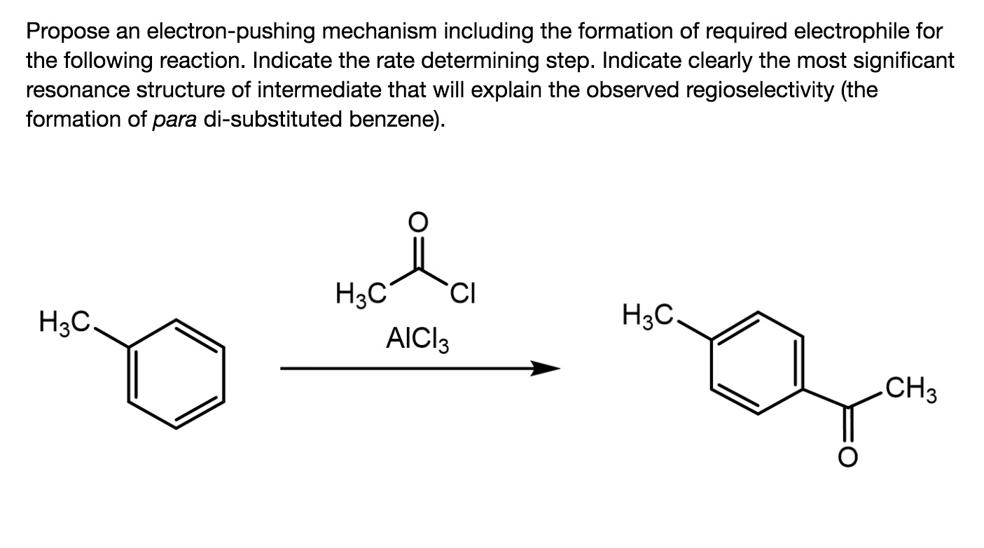Solved Propose an electron-pushing mechanism including the | Chegg.com