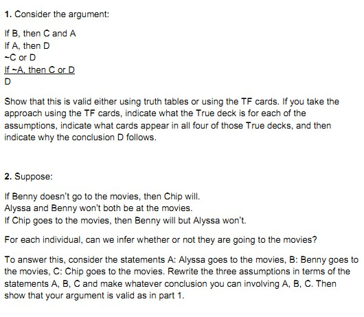 Solved Consider the argument: If B, then C and A If A, | Chegg.com