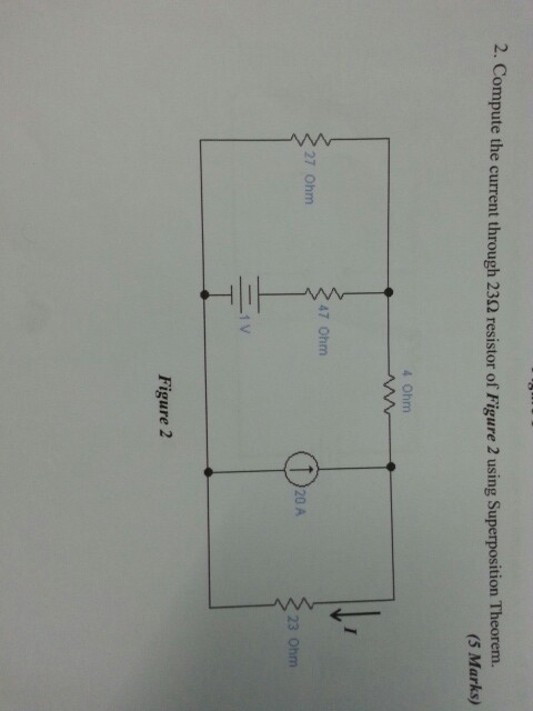Solved Compute the current through 23 ohm resistor of Figure | Chegg.com