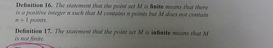 Solved Definition 1. By a point is meant an element of the | Chegg.com