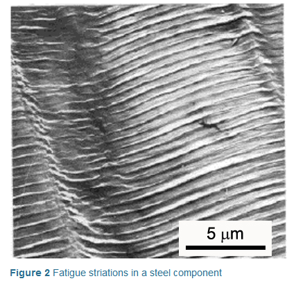 Figure 2 shows a micrograph of fatigue striations | Chegg.com