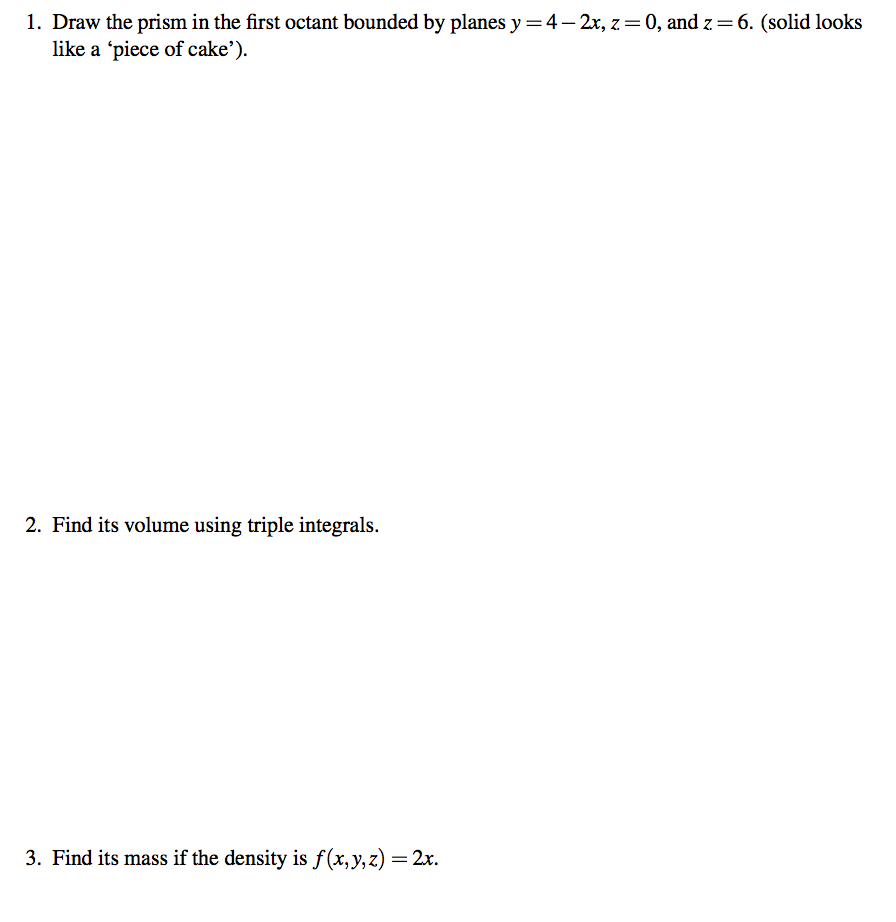 Solved Calculus-III Triple Integrals part 1 Double integrals | Chegg.com
