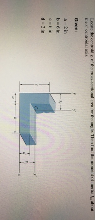Solved Locate the centroid y_c of the cross-sectional area | Chegg.com