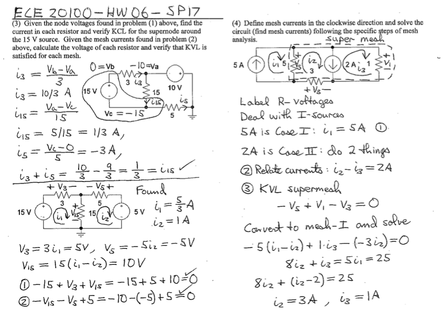 Solved ECE 20100 HW 6 due 9/18/17 (1) Find Va and Vb and Vc | Chegg.com