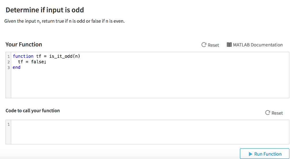 Determine if input is odd Given the input n, return | Chegg.com