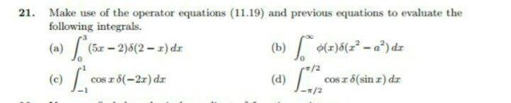 Solved 21. Make use of the operator equations (1119) and | Chegg.com