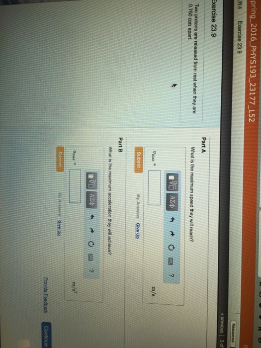 Solved Two protons are released from rest when they are | Chegg.com