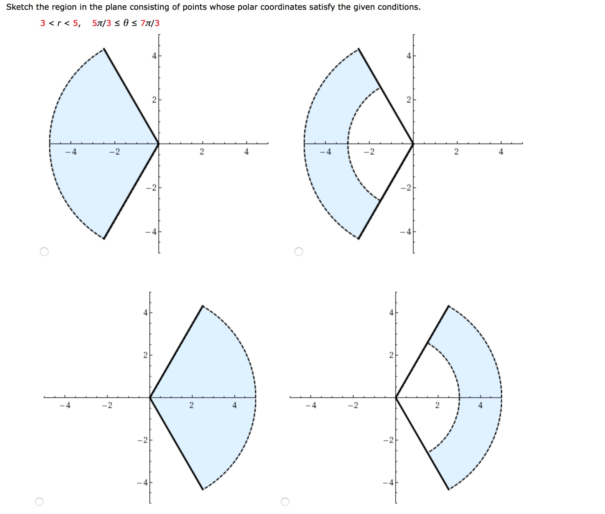 Solved Sketch the region in the plane consisting of points | Chegg.com
