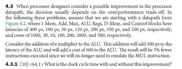Solved When processor designers consider a possible | Chegg.com
