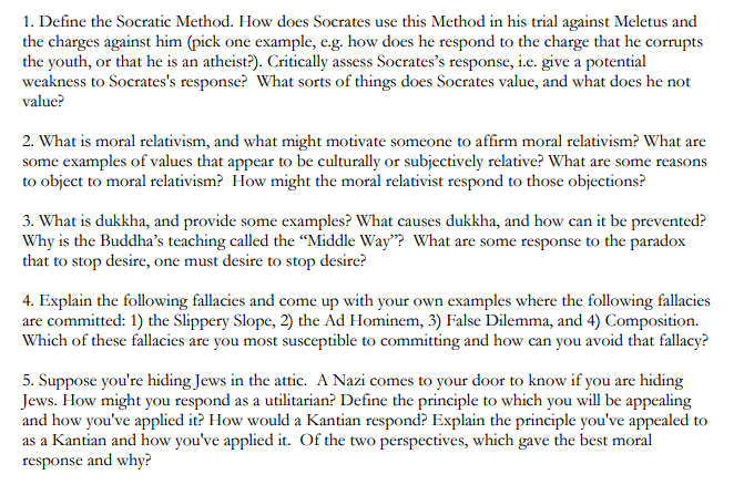 1. Define the Socratic Method. How does Socrates use | Chegg.com