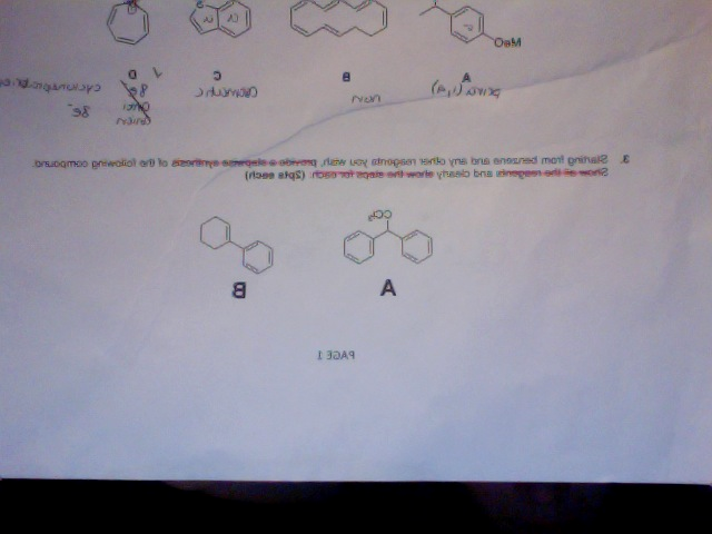Solved starting from benzene and any other reagents, provide | Chegg.com