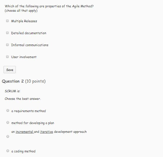 Solved Which of the following are properties of the Agile | Chegg.com