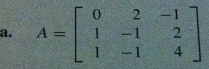 Solved Consider the following matrices. Find the permutation | Chegg.com