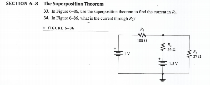 Solved The Superposition Theorem In Figure 6-86, use the | Chegg.com