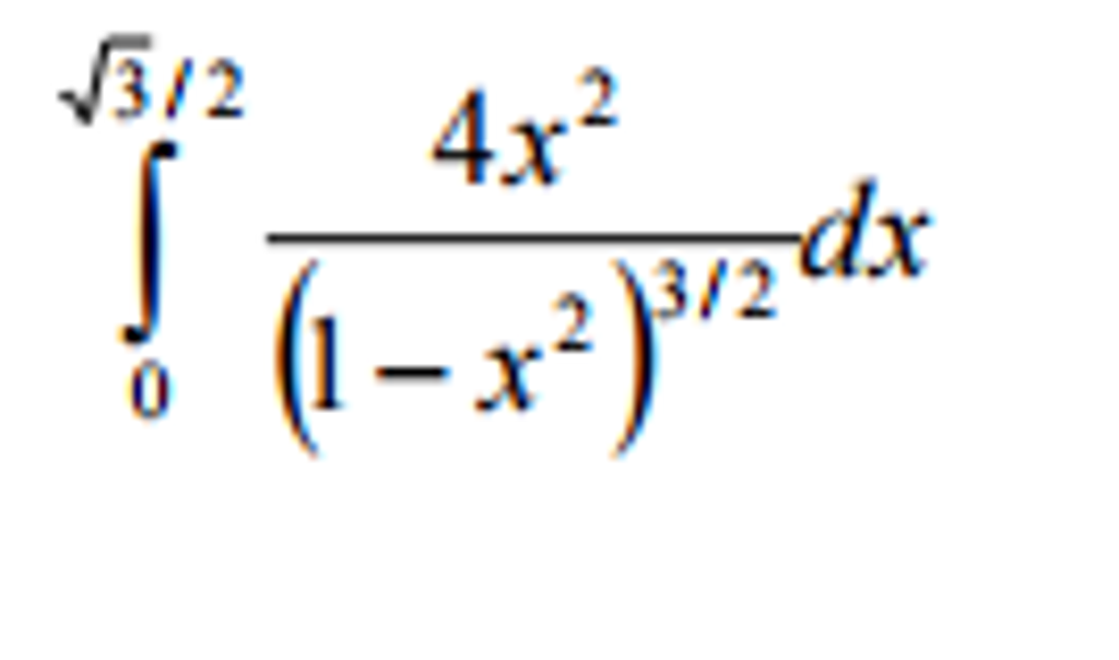 Solved Evaluate the integral Integral 0 to square root 3/2 | Chegg.com
