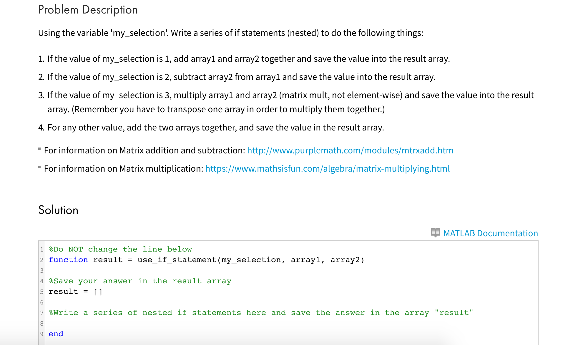 Solved Using the variable 'my_selection'. Write a series of | Chegg.com