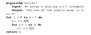 Solved Find the running time functions and classify the | Chegg.com