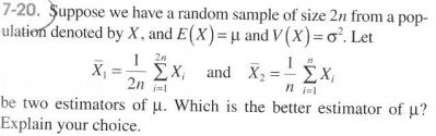 Solved Suppose we have a random sample of size 2n from a | Chegg.com
