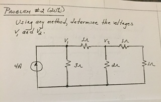 Solved Using any method, determine the voltages Vi and Vd. | Chegg.com