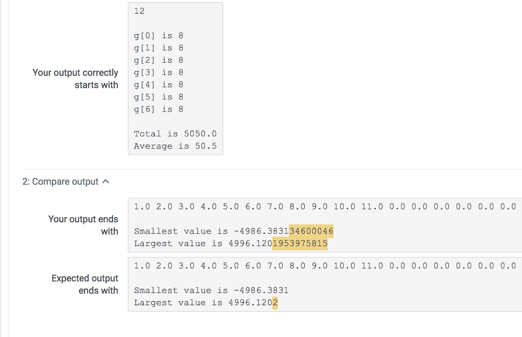 Solved Objective Practice various array skills including | Chegg.com