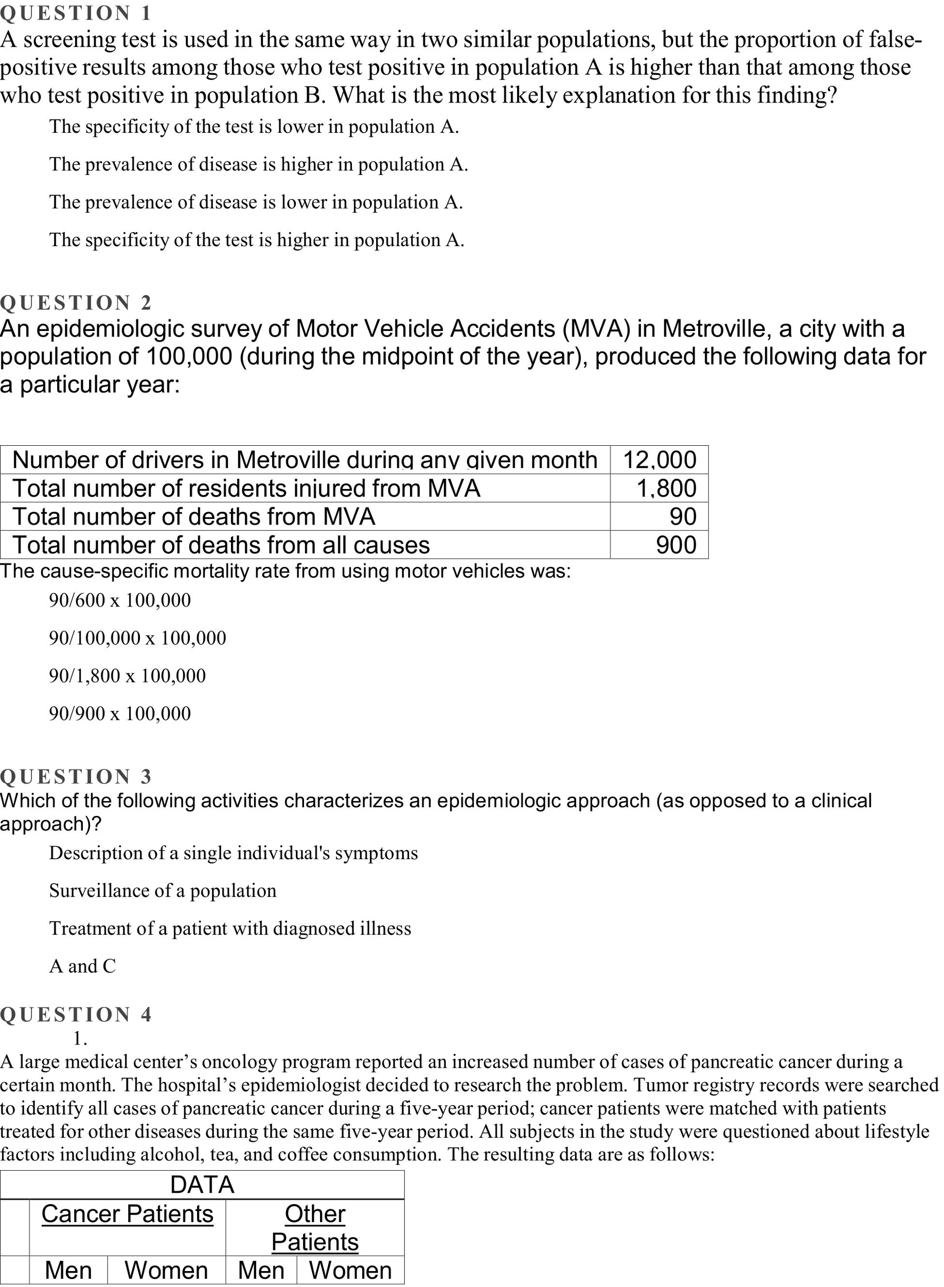 EPIDEMIOLOGY & MATH : I Need An Expert In Epidemio... | Chegg.com