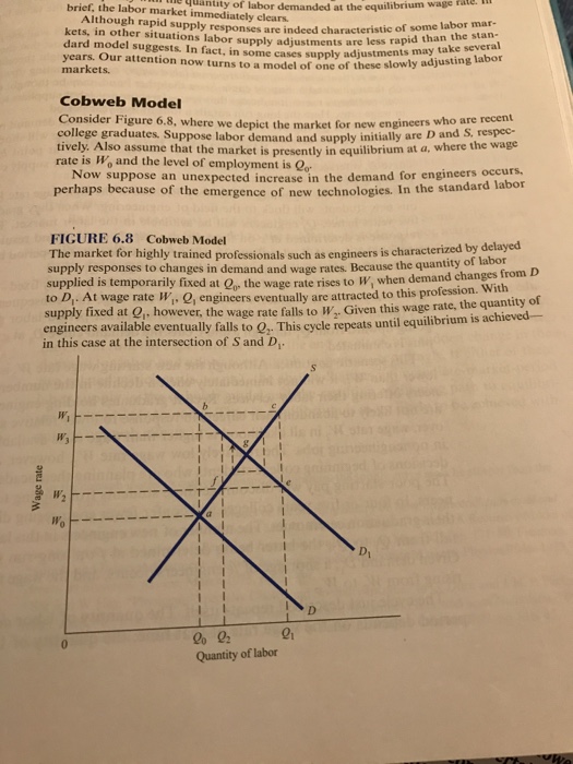 Solved 1) [cobwebbingl Draw a diagram of a cobweb model in | Chegg.com